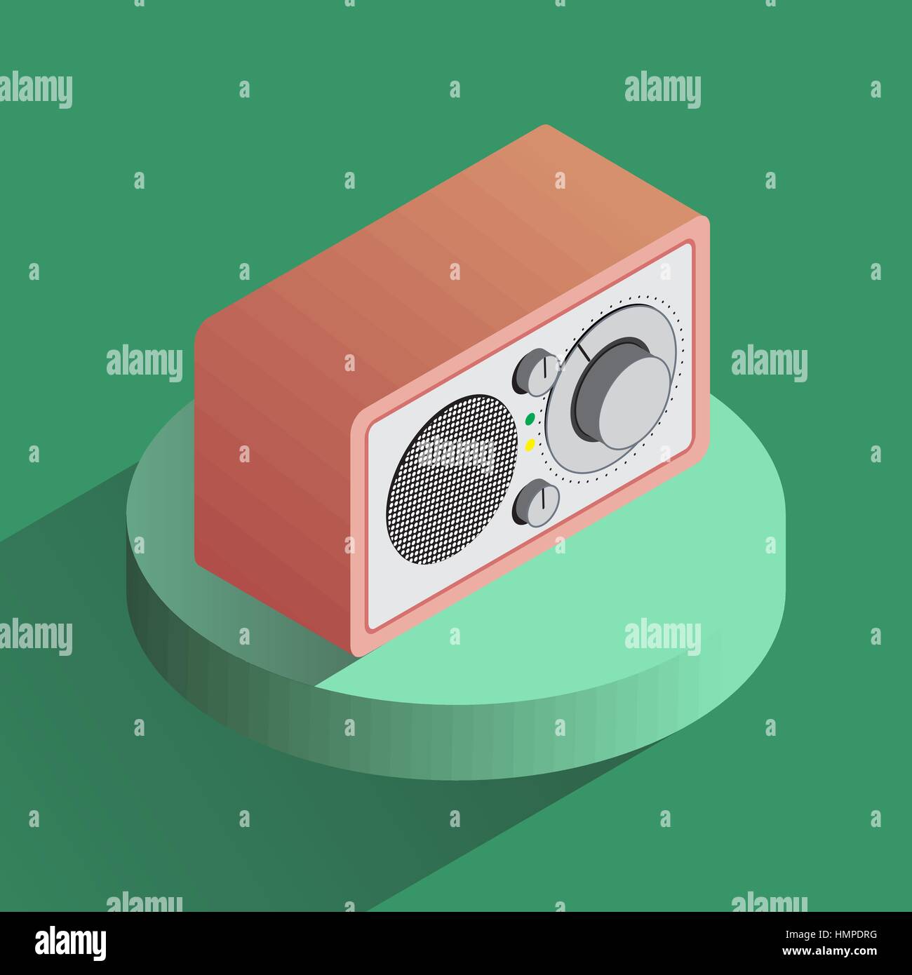 Vector radio reciever isometric Stock Vector Image & Art - Alamy