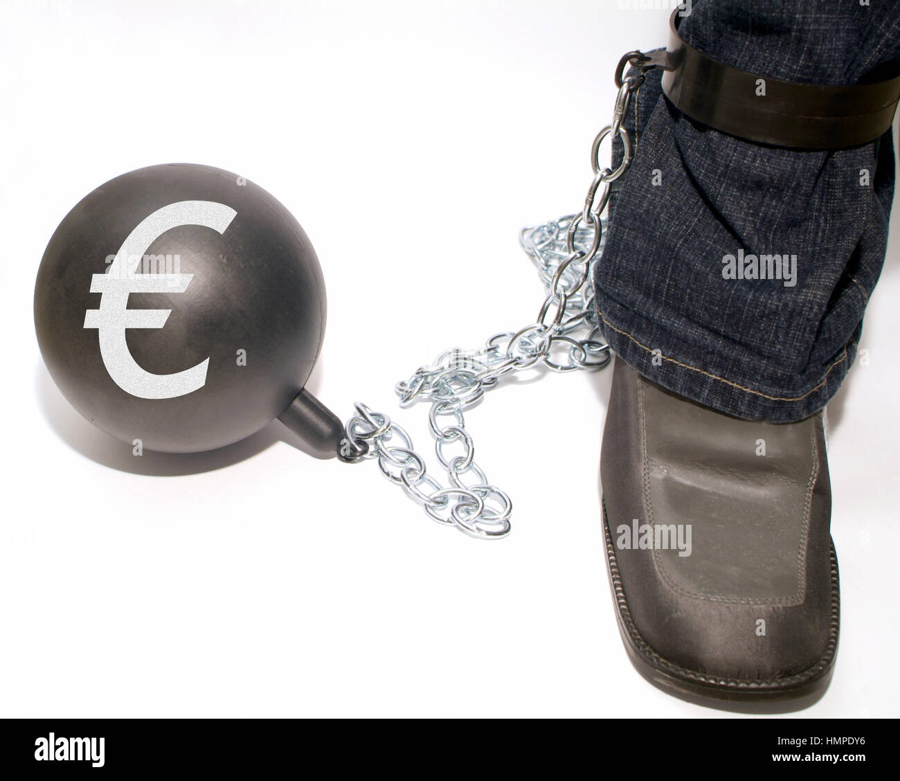 Prison ball and chain black and white hi-res stock photography and ...