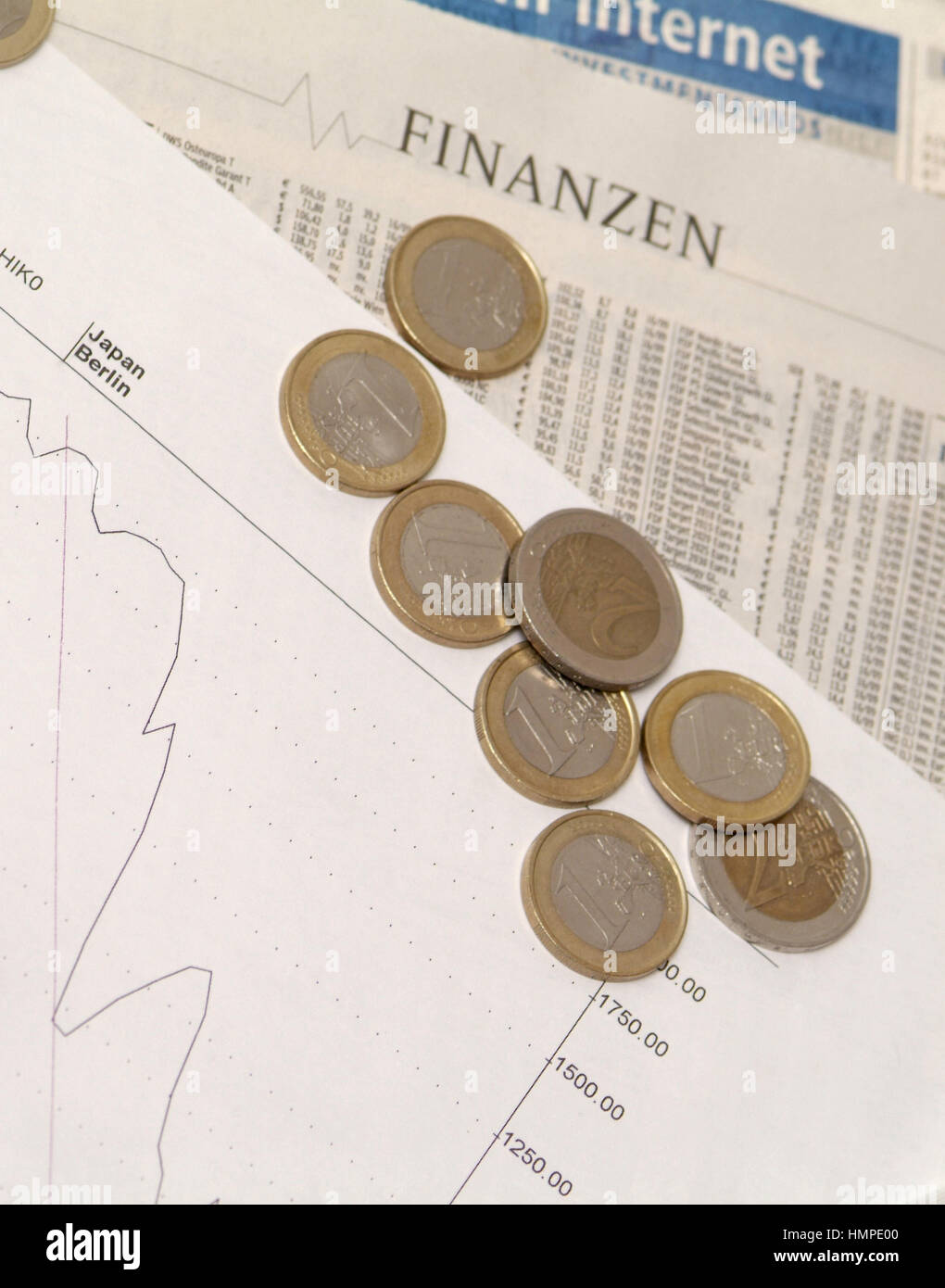 Falling stock price Stock Photo - Alamy