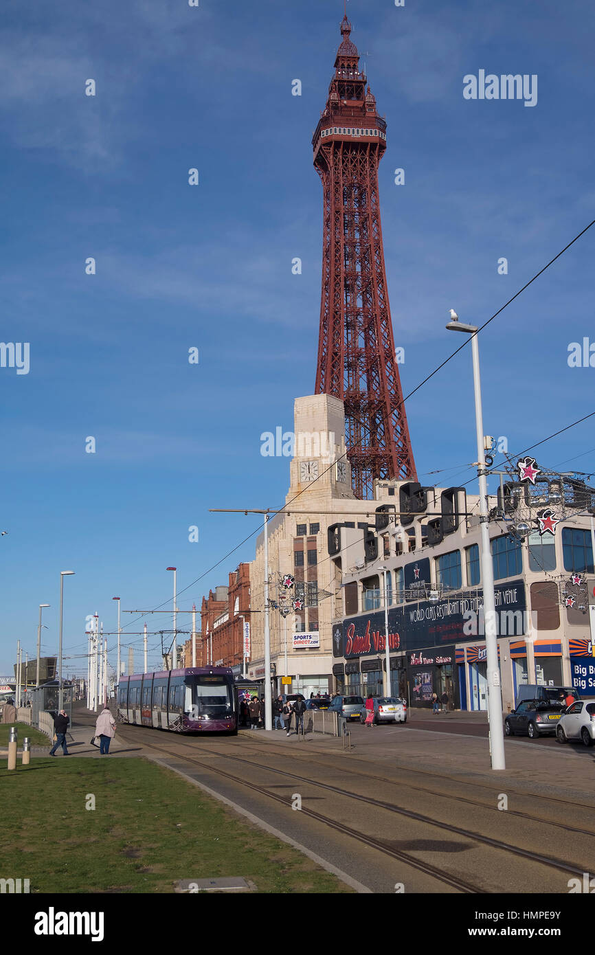 Blackpool Tower, Blackpool seafront Stock Photo - Alamy