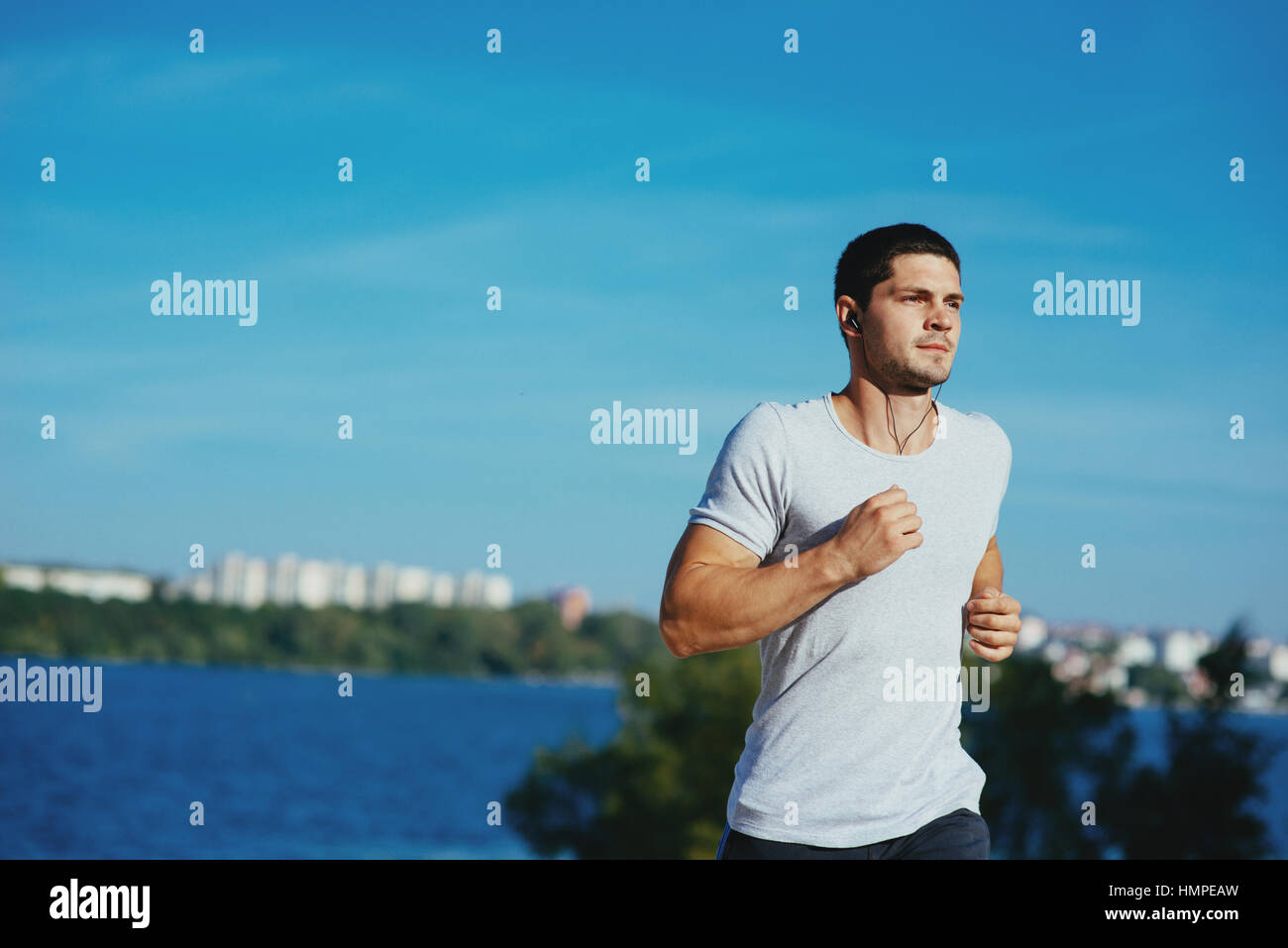 Attractive handsome guy running hi-res stock photography and images - Alamy