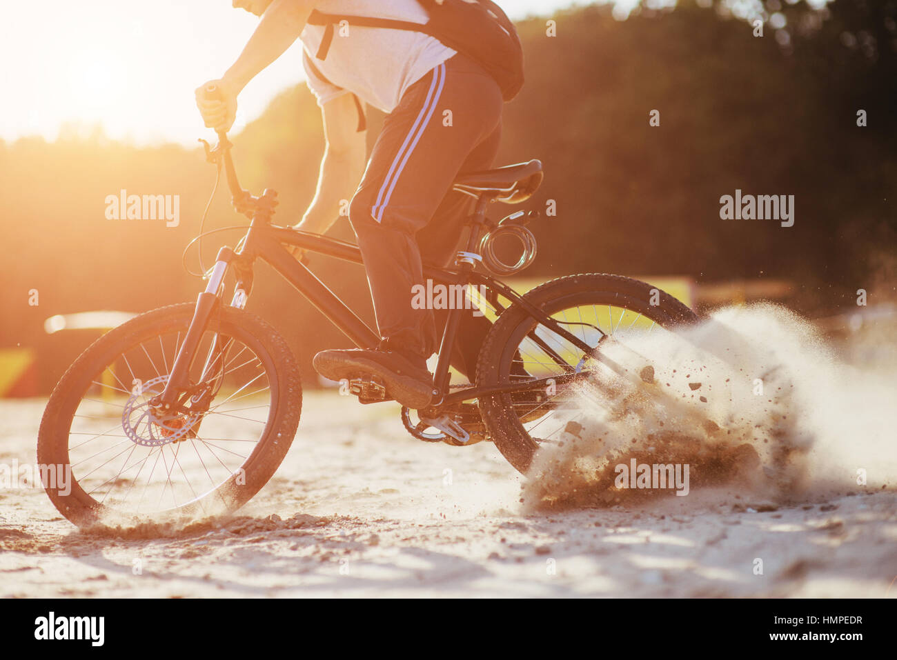 man on a bicycle Stock Photo - Alamy