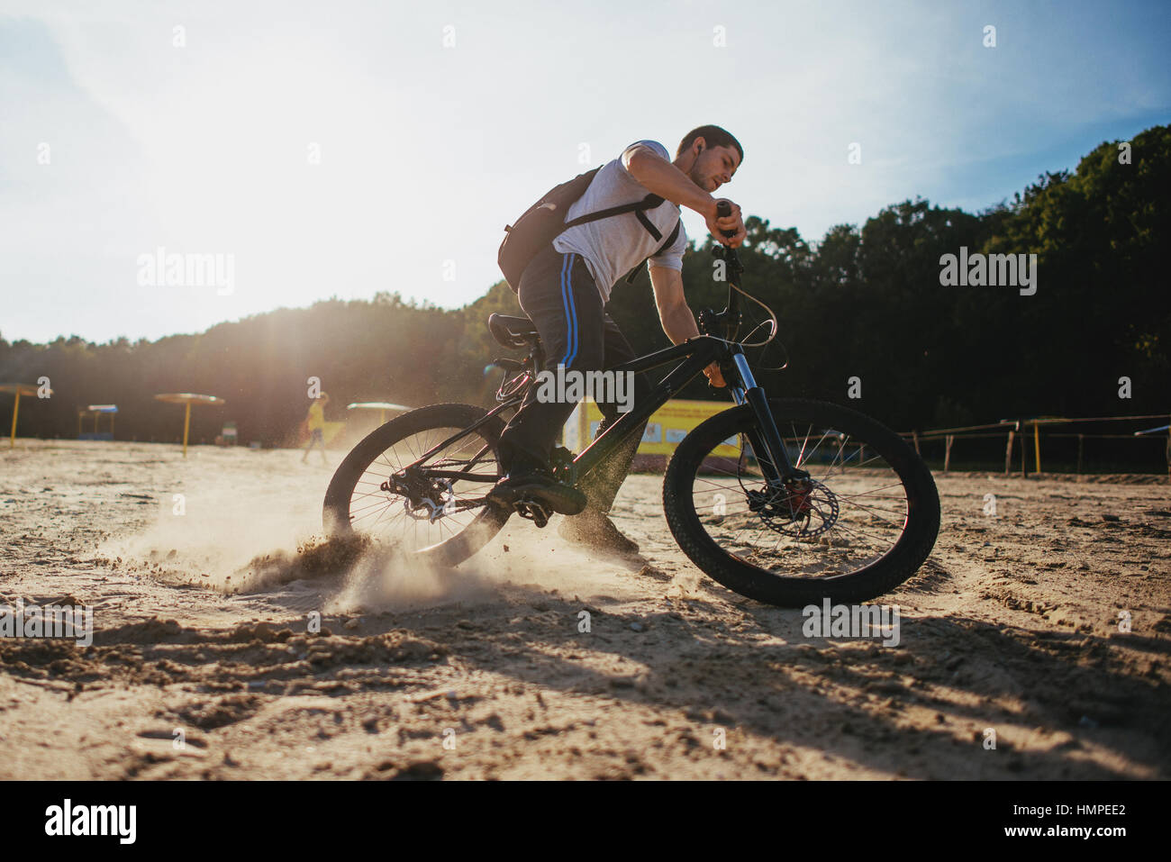 man on a bicycle Stock Photo - Alamy