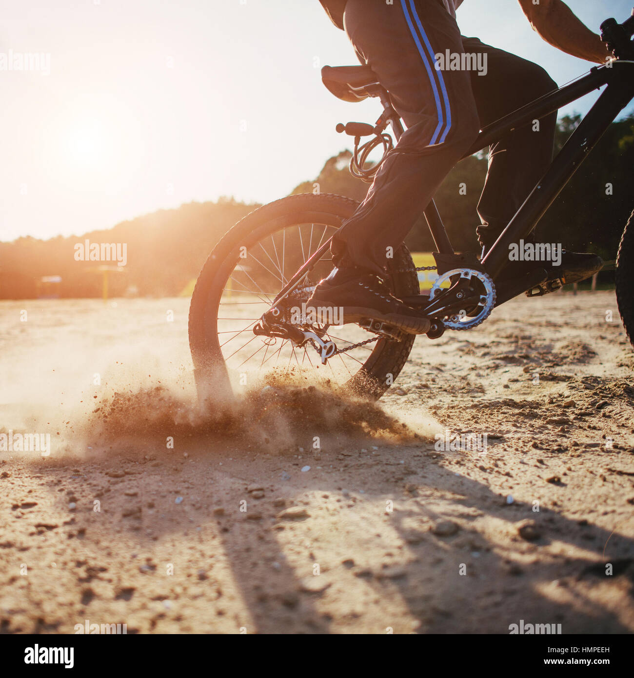 man on a bicycle Stock Photo - Alamy