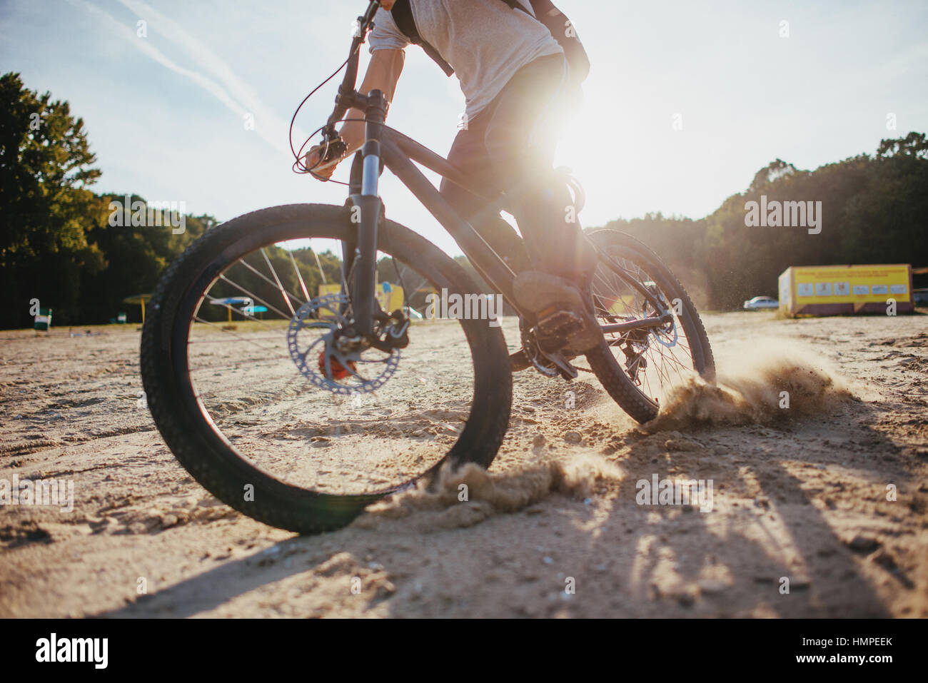 man on a bicycle Stock Photo - Alamy