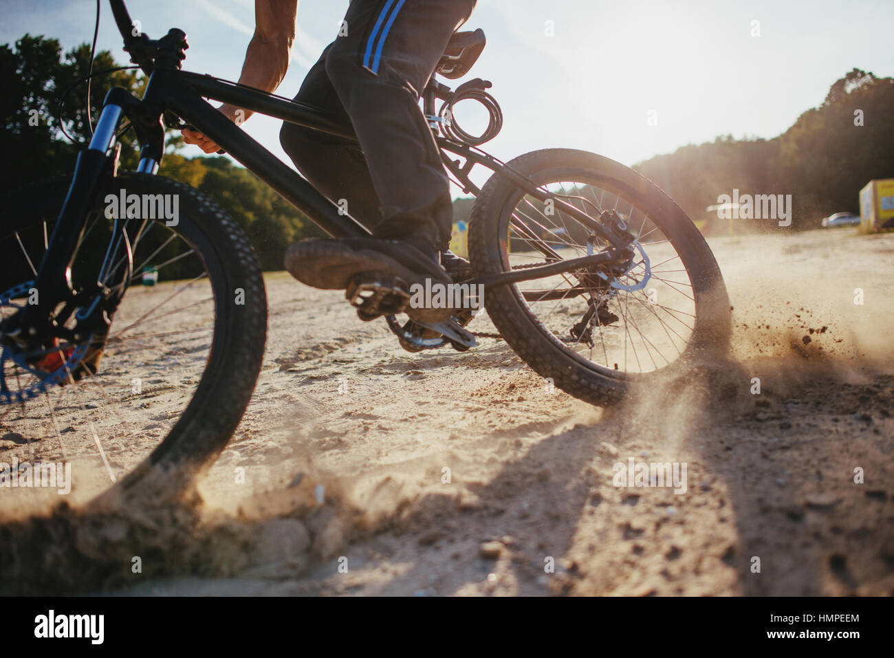 man on a bicycle Stock Photo - Alamy