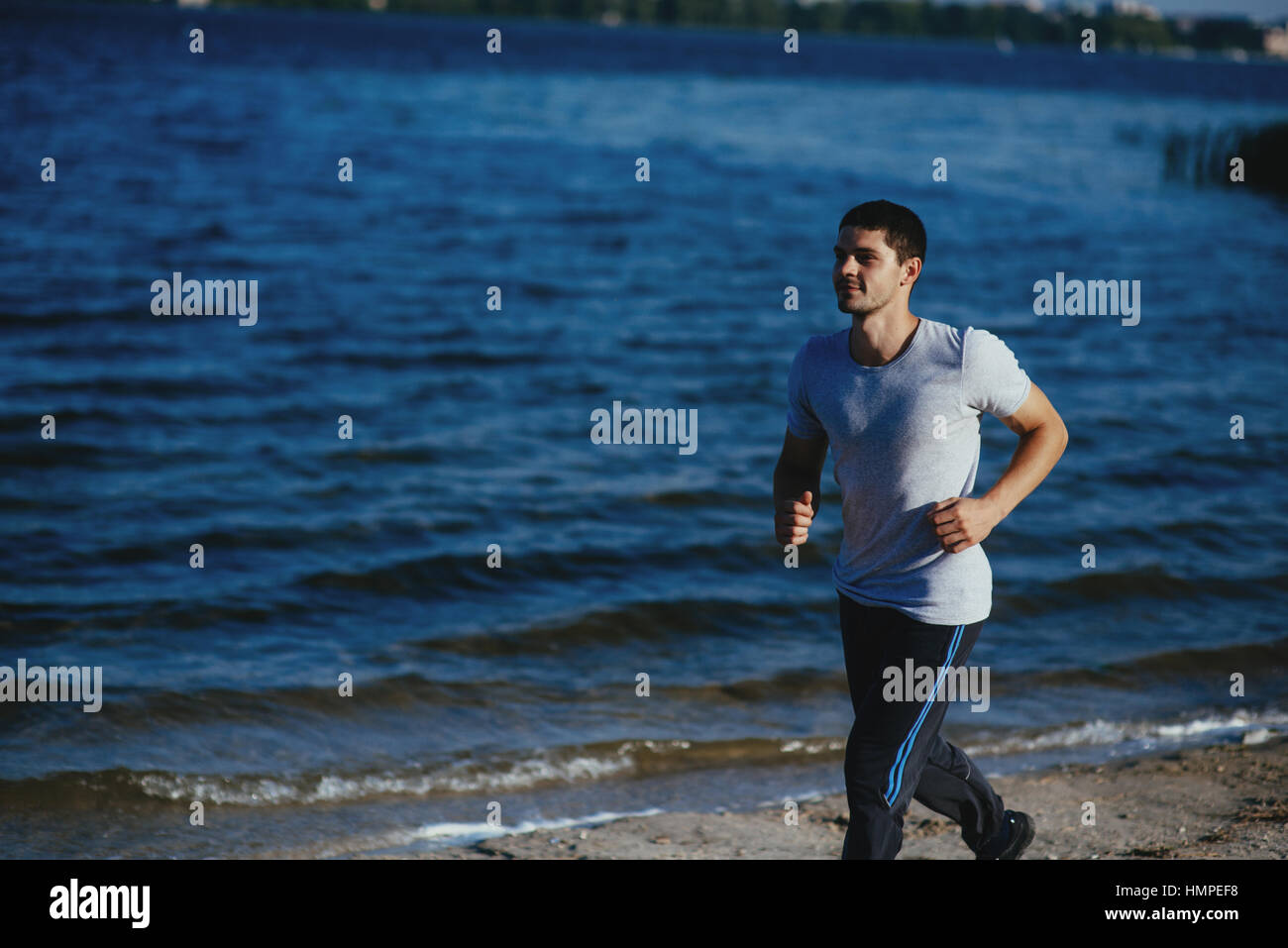 Strong attractive runner Stock Photo - Alamy