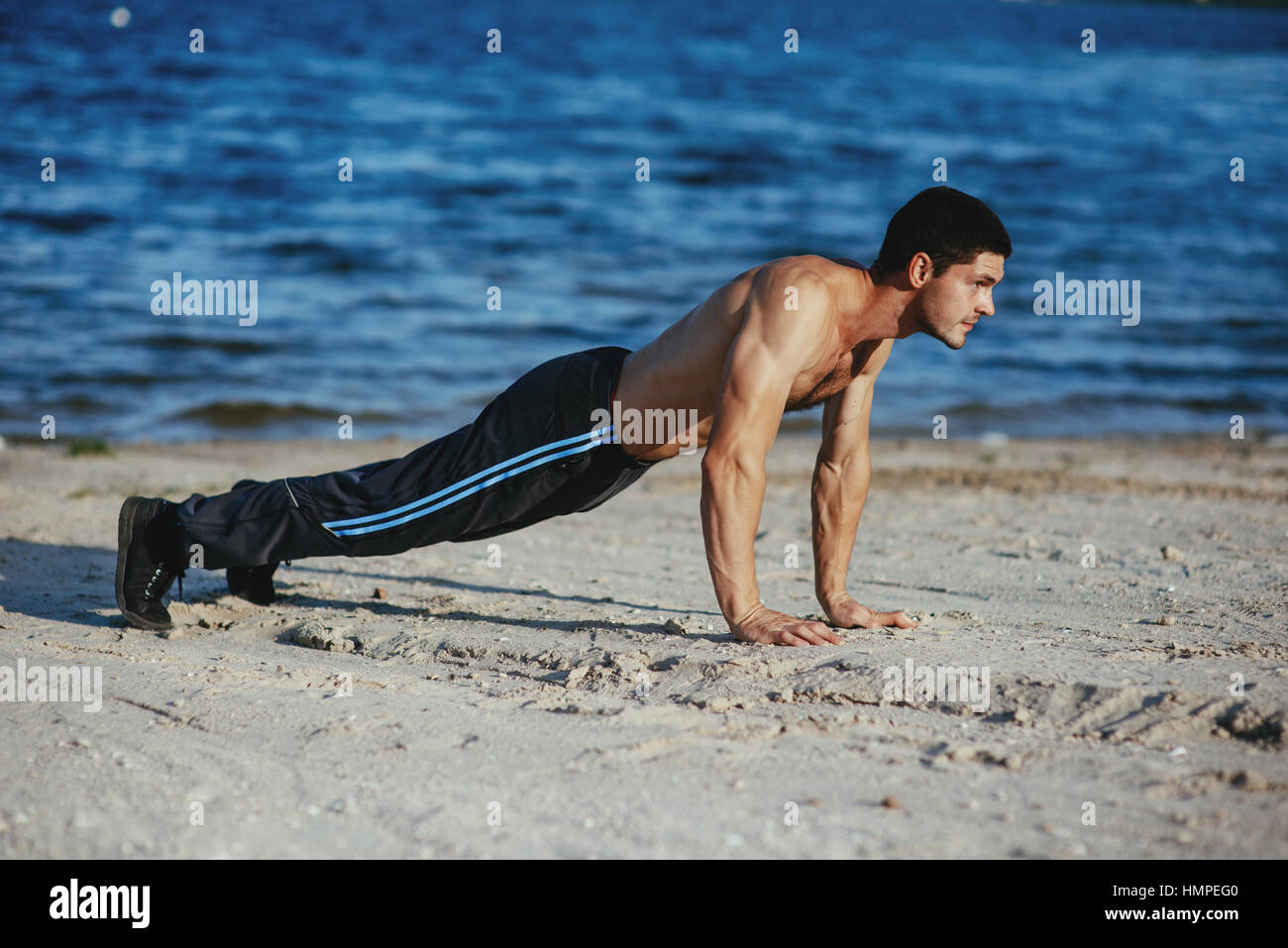 Strong attractive runner Stock Photo - Alamy