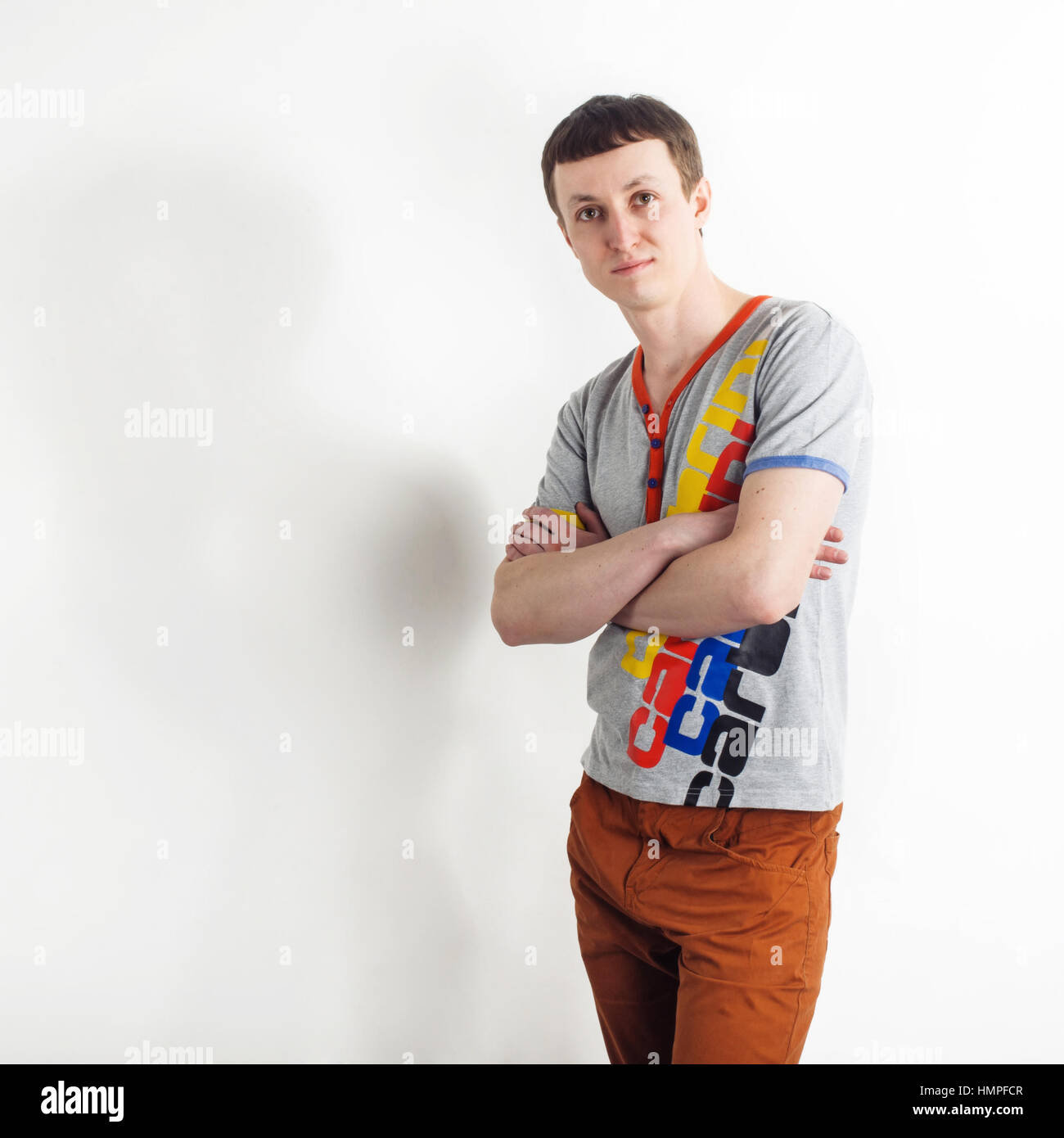 handsome man standing isolated Stock Photo - Alamy