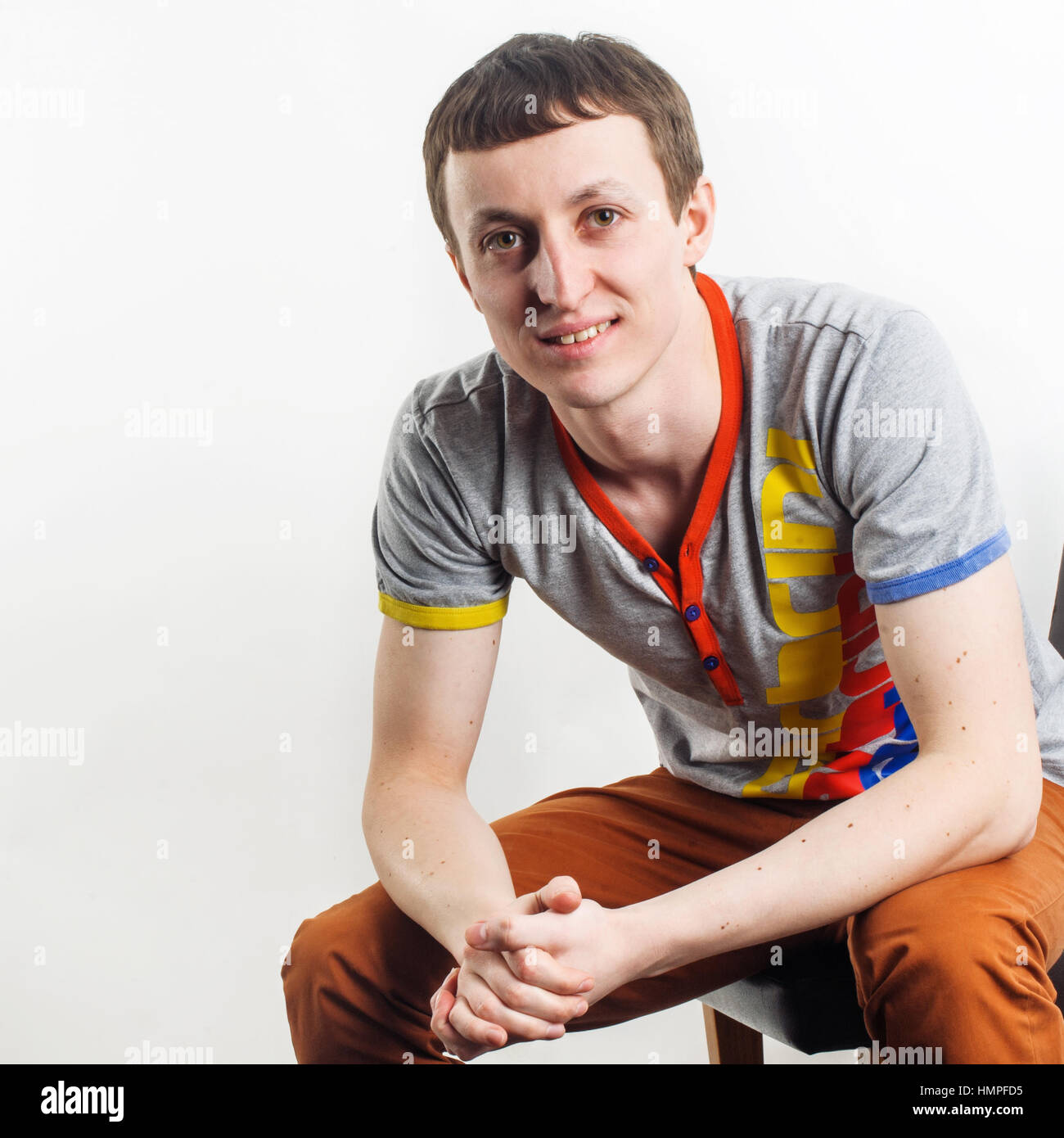 handsome man standing isolated Stock Photo - Alamy