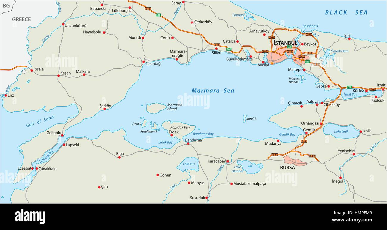 Bosporus Strait Map