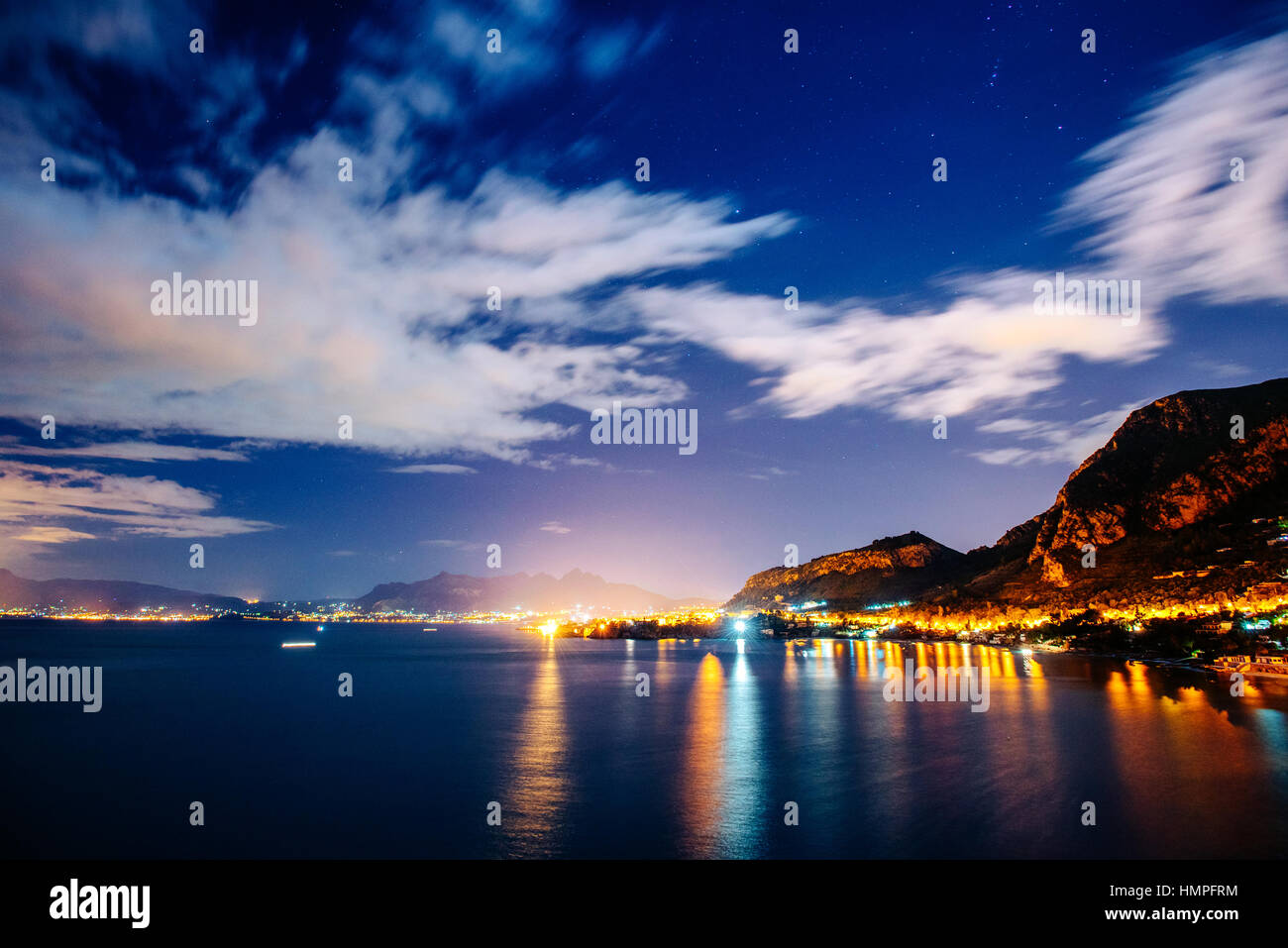Palermo skyline sunset hi-res stock photography and images - Alamy