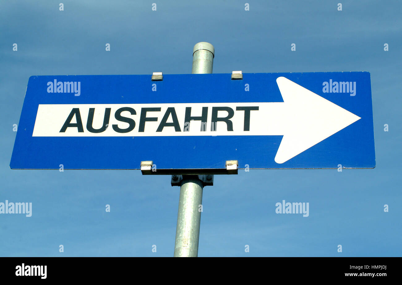 Traffic sign gateway Stock Photo - Alamy