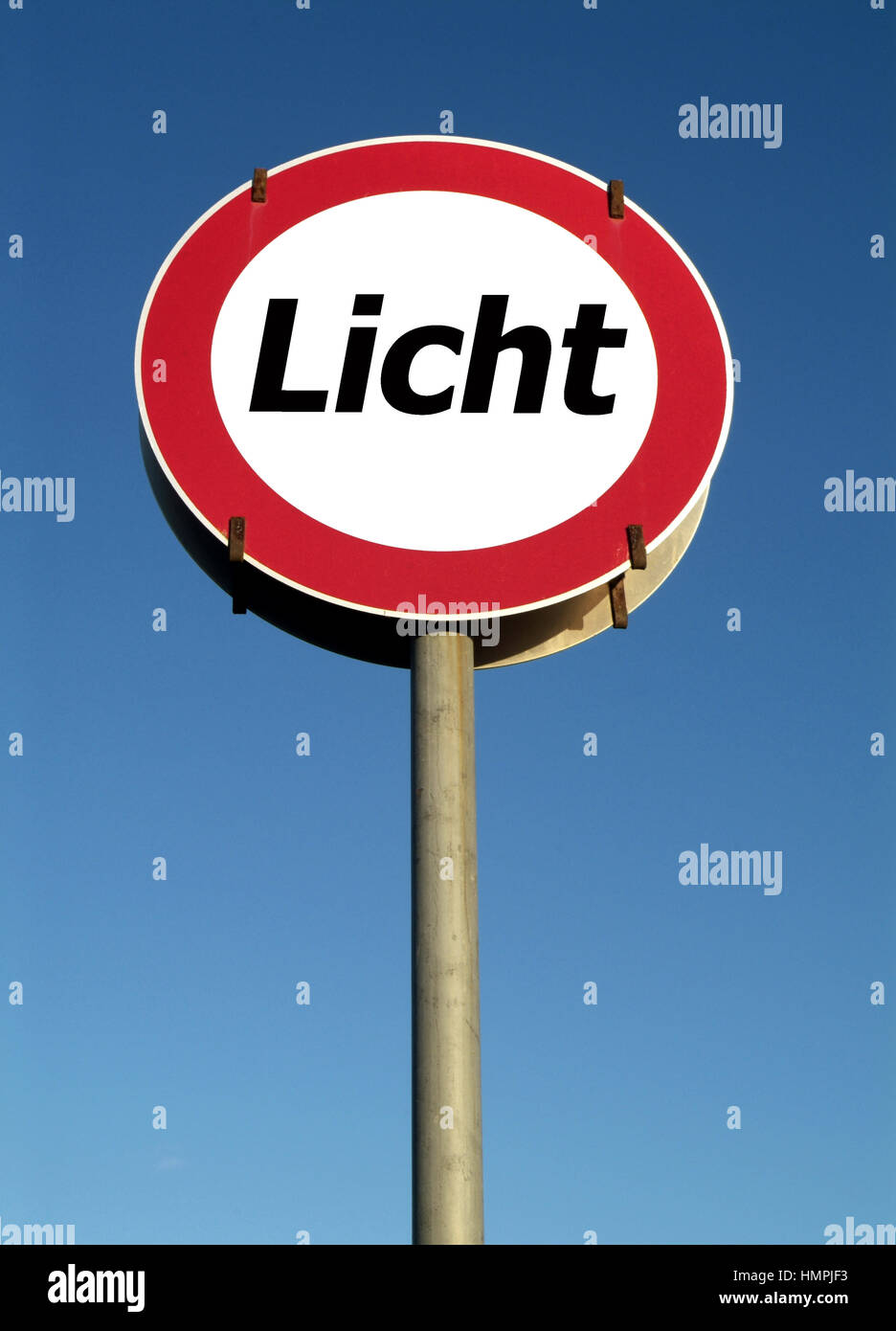 Traffic sign, symbolic for light in traffic Stock Photo - Alamy