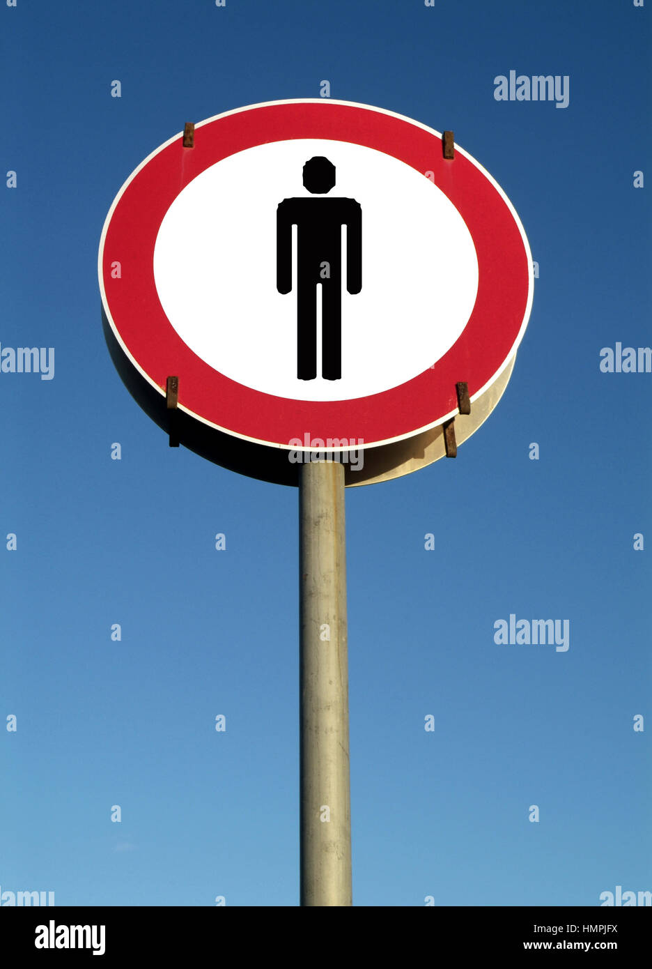 Traffic sign, symbolic for men Stock Photo - Alamy