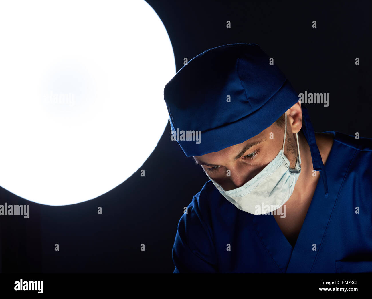 one doctor man in hospital surgeory Stock Photo - Alamy