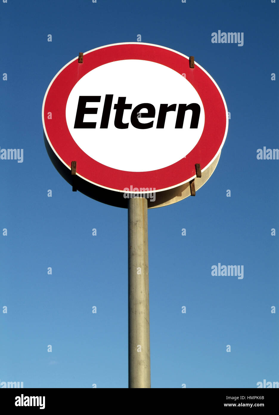 Traffic sign, symbolic for parents Stock Photo - Alamy