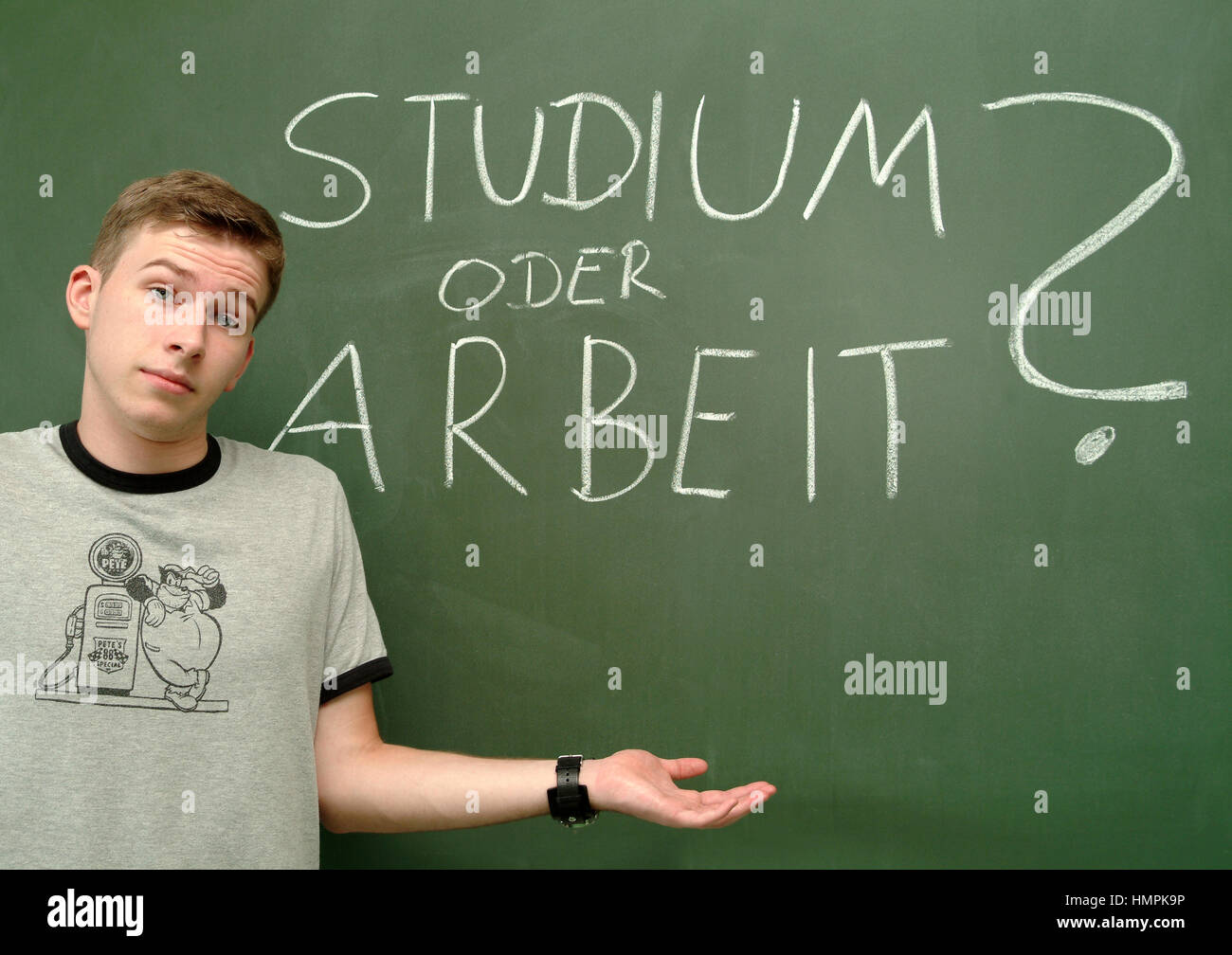 Symbolic for study or work after school Stock Photo - Alamy