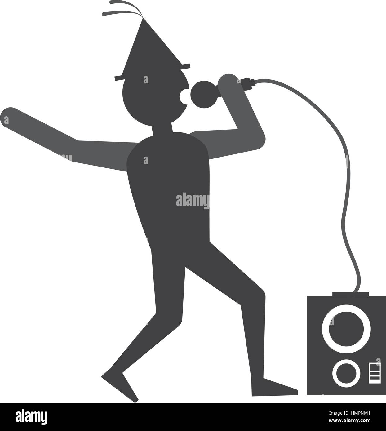 man singing party icon image Stock Vector Image & Art - Alamy