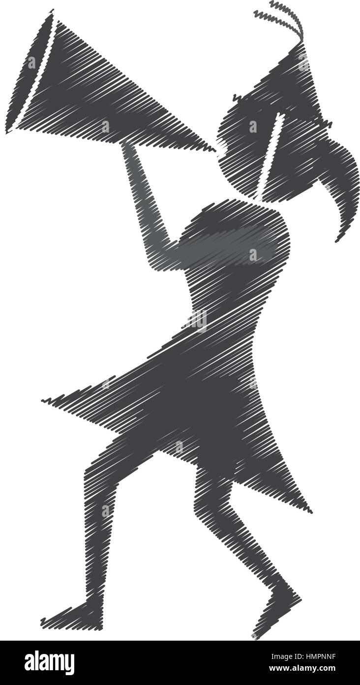 Crazy happy young caucasian woman Cut Out Stock Images & Pictures - Alamy