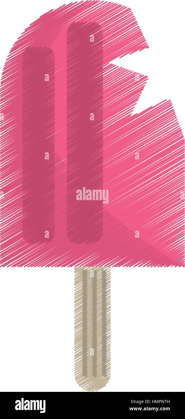 pink popsicle icon image Stock Vector Image & Art - Alamy