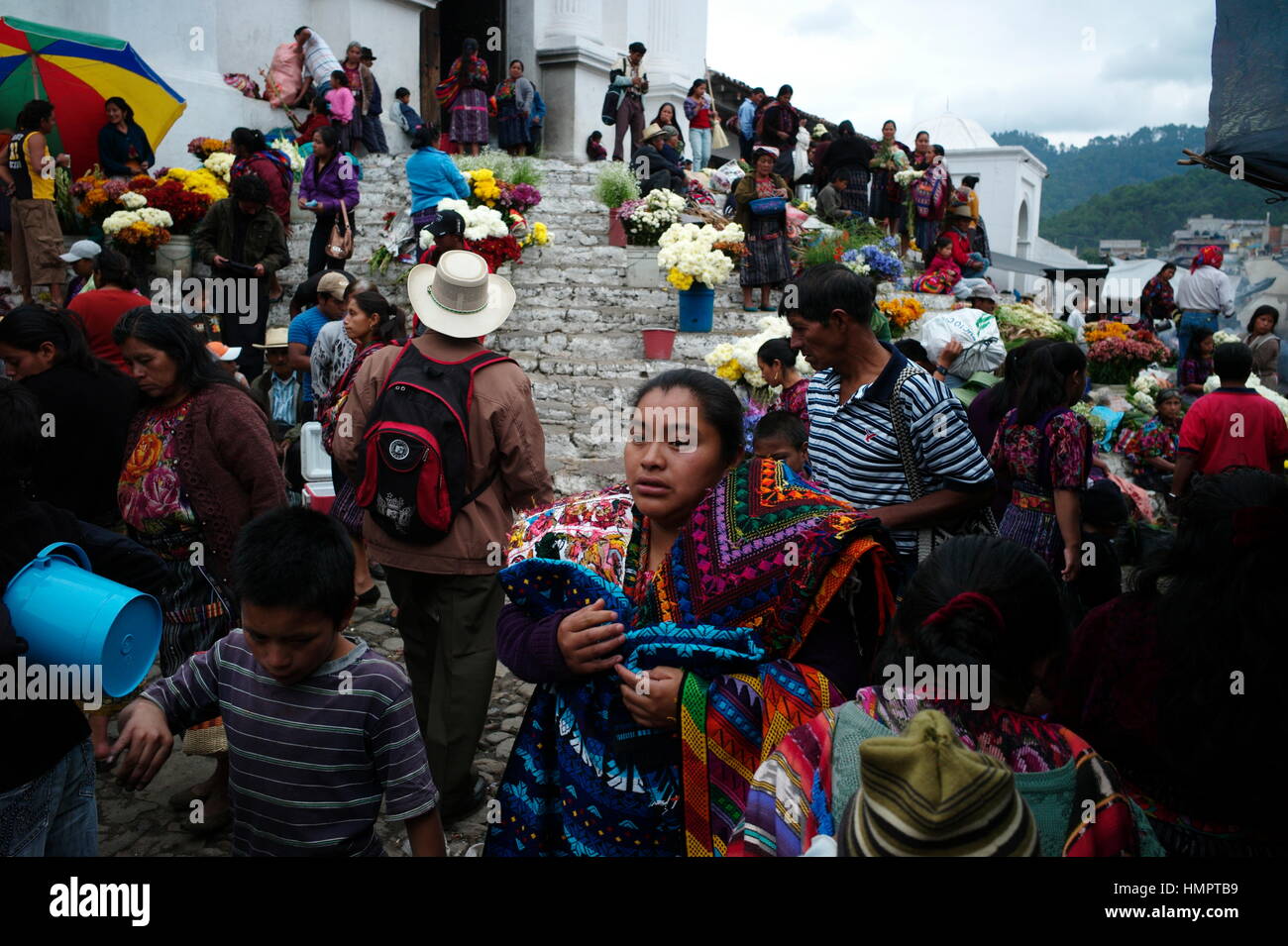 The local market at Chichicastenango. This town in the El Quiche ...