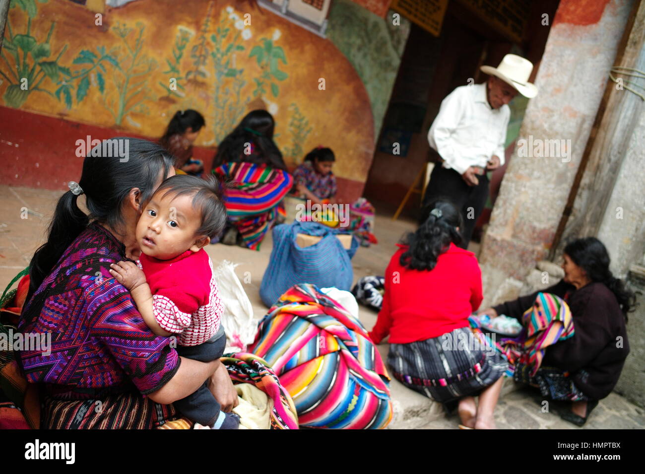 The local market at Chichicastenango. This town in the El Quiche ...
