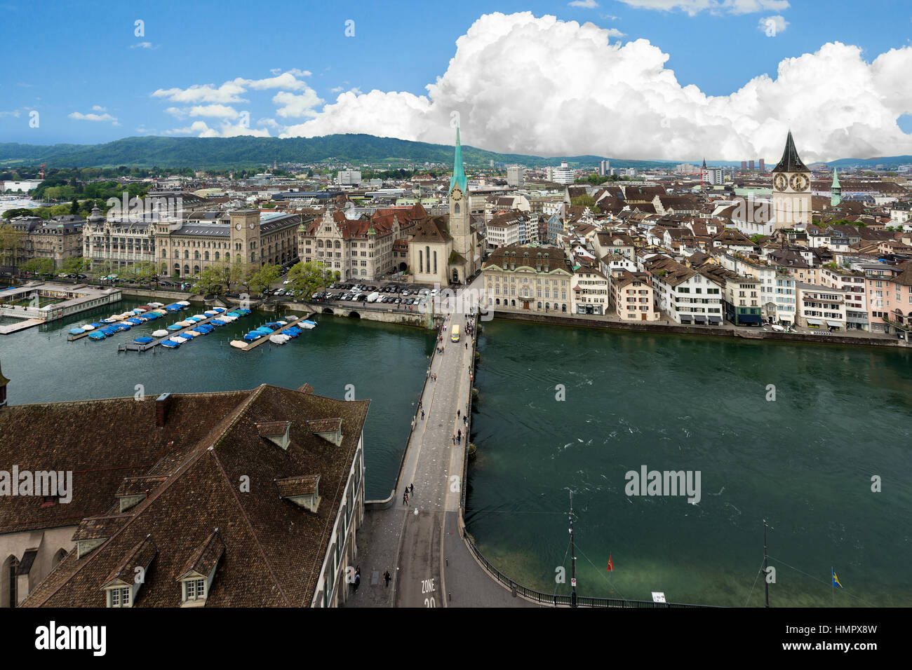 Zurich Clock Tower High Resolution Stock Photography and Images - Alamy