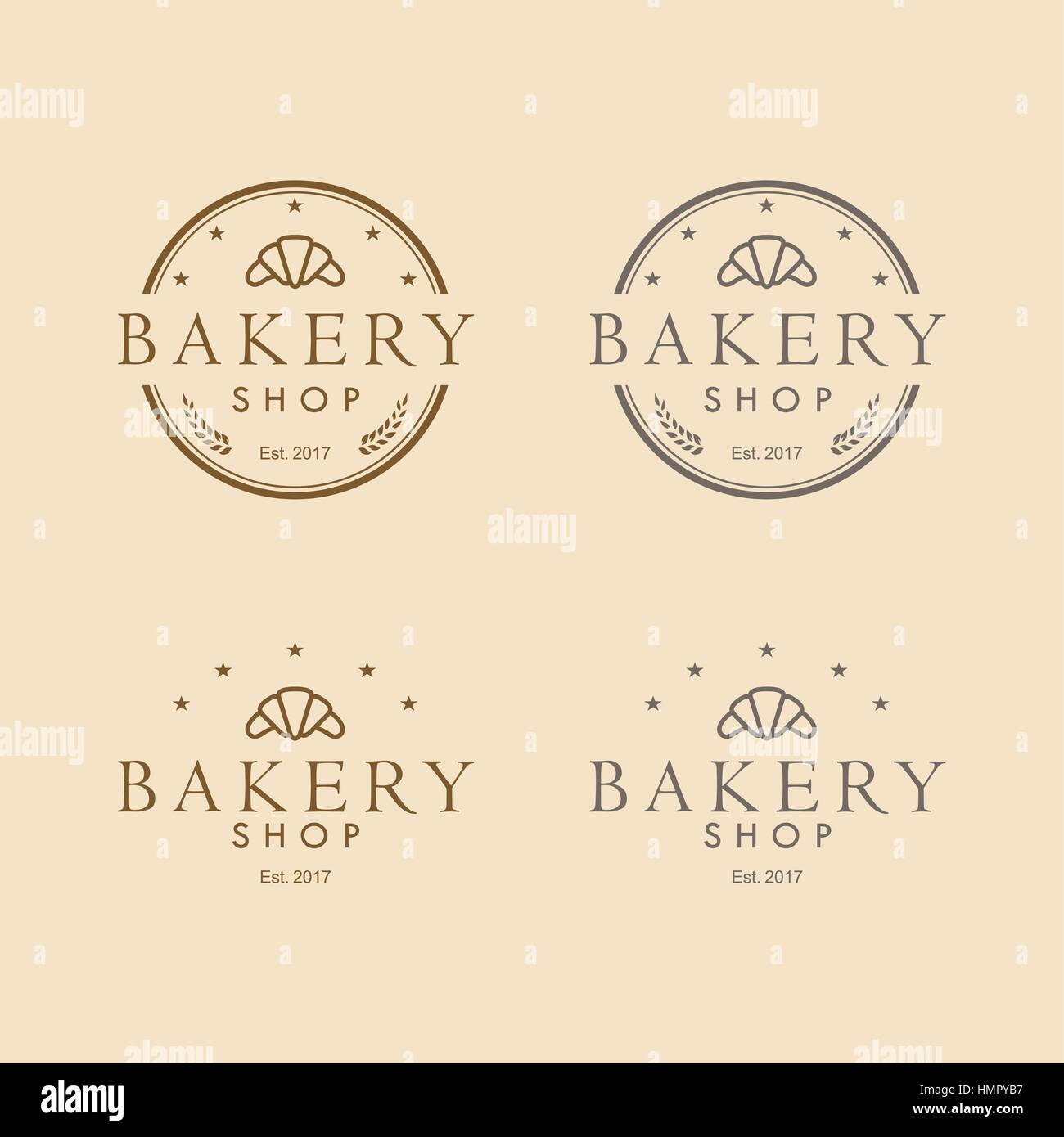 Vintage Bakery Logo Vintage Bakery Logo Typographic Poster Royalty