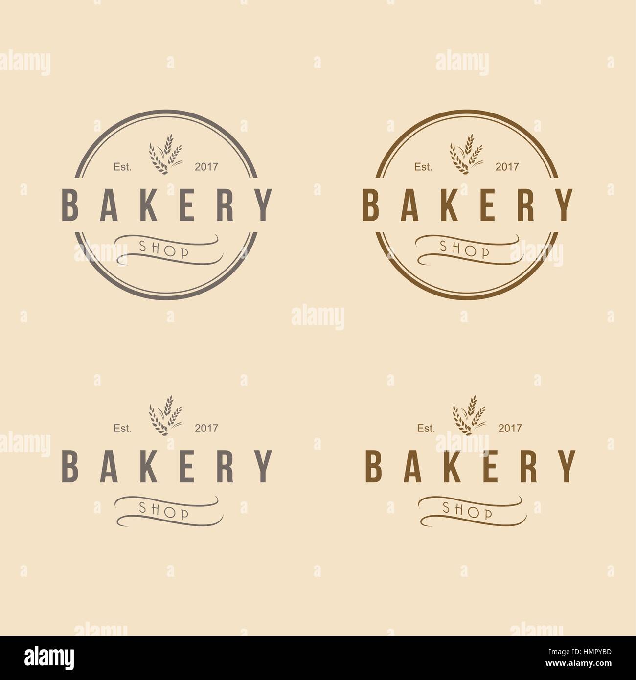Bakery logo hi-res stock photography and images - Alamy