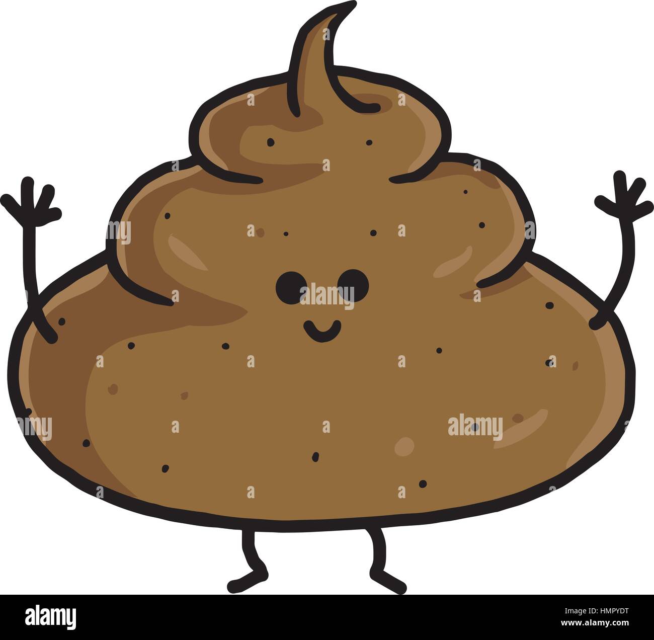 Poop Cute Cartoon Vector Illustration Stock Vector Image & Art - Alamy