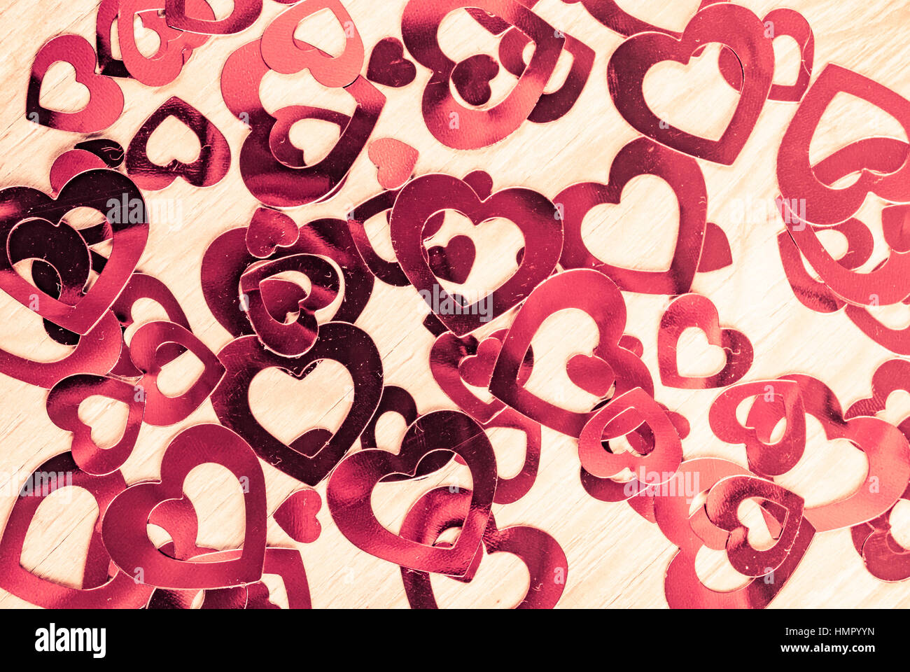 many glittering hearts Stock Photo - Alamy