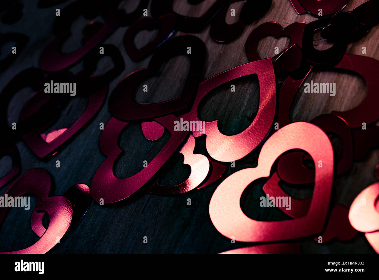 many glittering hearts Stock Photo - Alamy