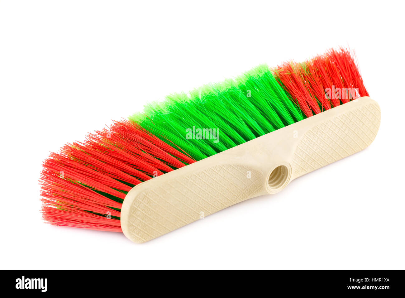 Colorful broom isolated on white background Stock Photo - Alamy