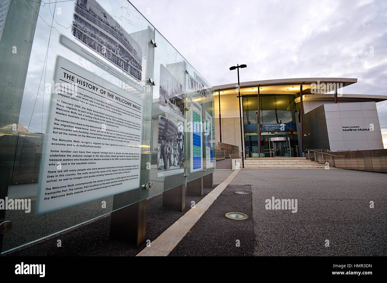 Welcome Wall, Western Australian Maritime Museum Stock Photo - Alamy