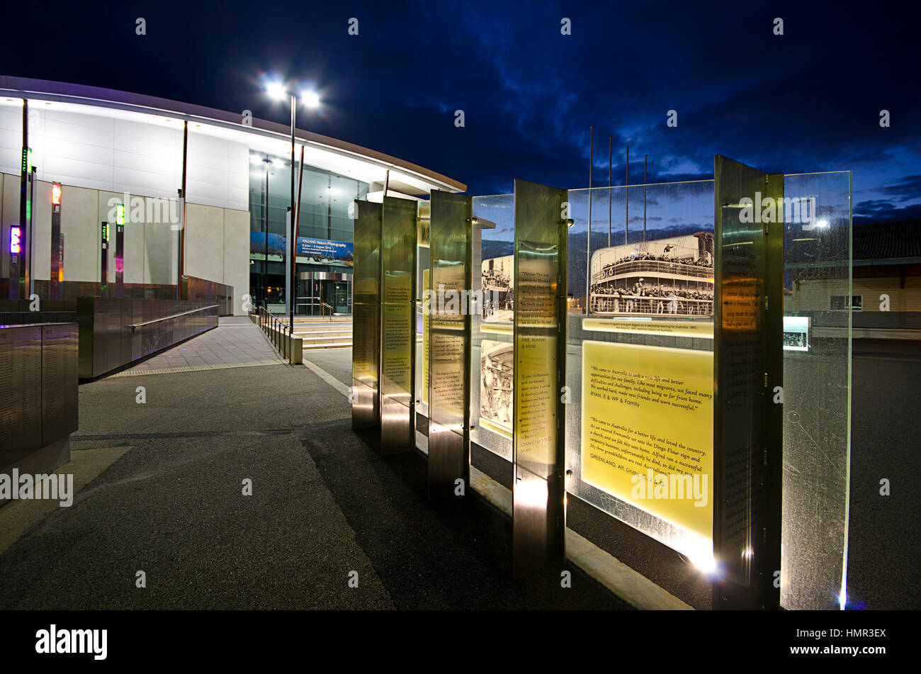 Welcome Wall, Western Australian Maritime Museum Stock Photo - Alamy