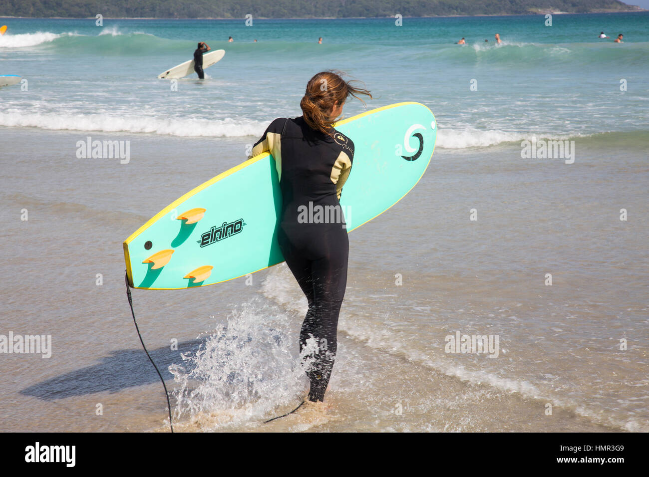 Girl surfboard hi-res stock photography and images - Alamy