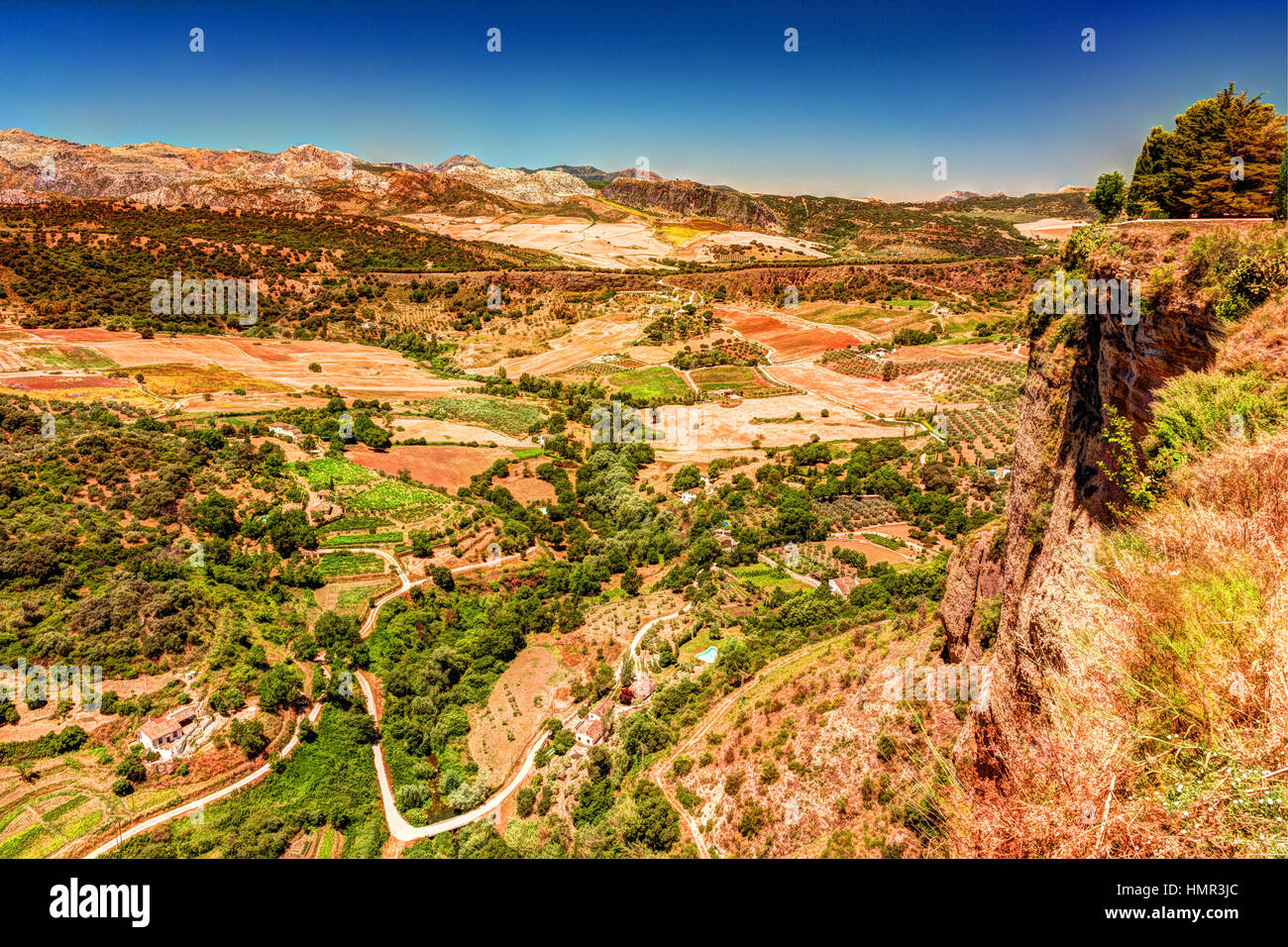 Ronda, Spain, a landscape with the Tajo Gorge Stock Photo - Alamy