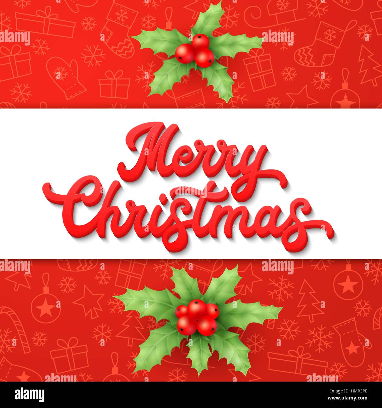 Inscription congratulation on merry Stock Vector Images - Alamy