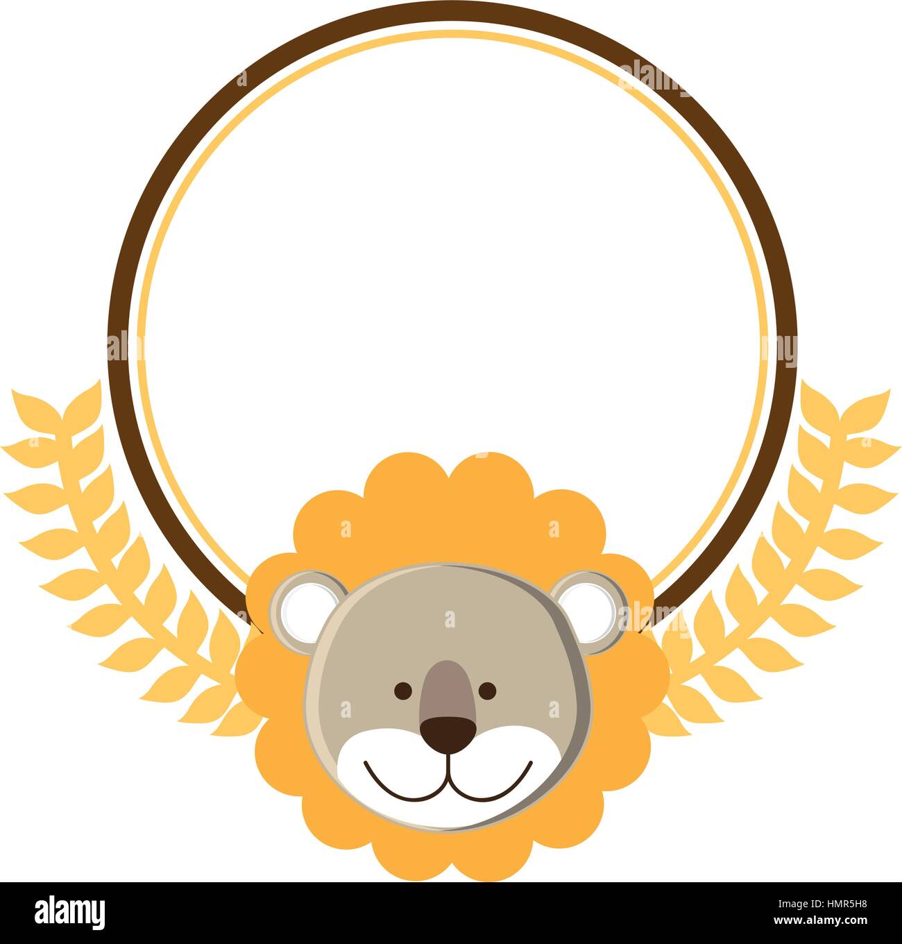 cute lion cartoon icon vector illustration graphic design Stock Vector ...