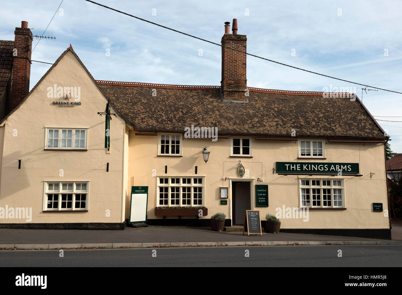The Kings Arms public house Haughley Suffolk Stock Photo - Alamy