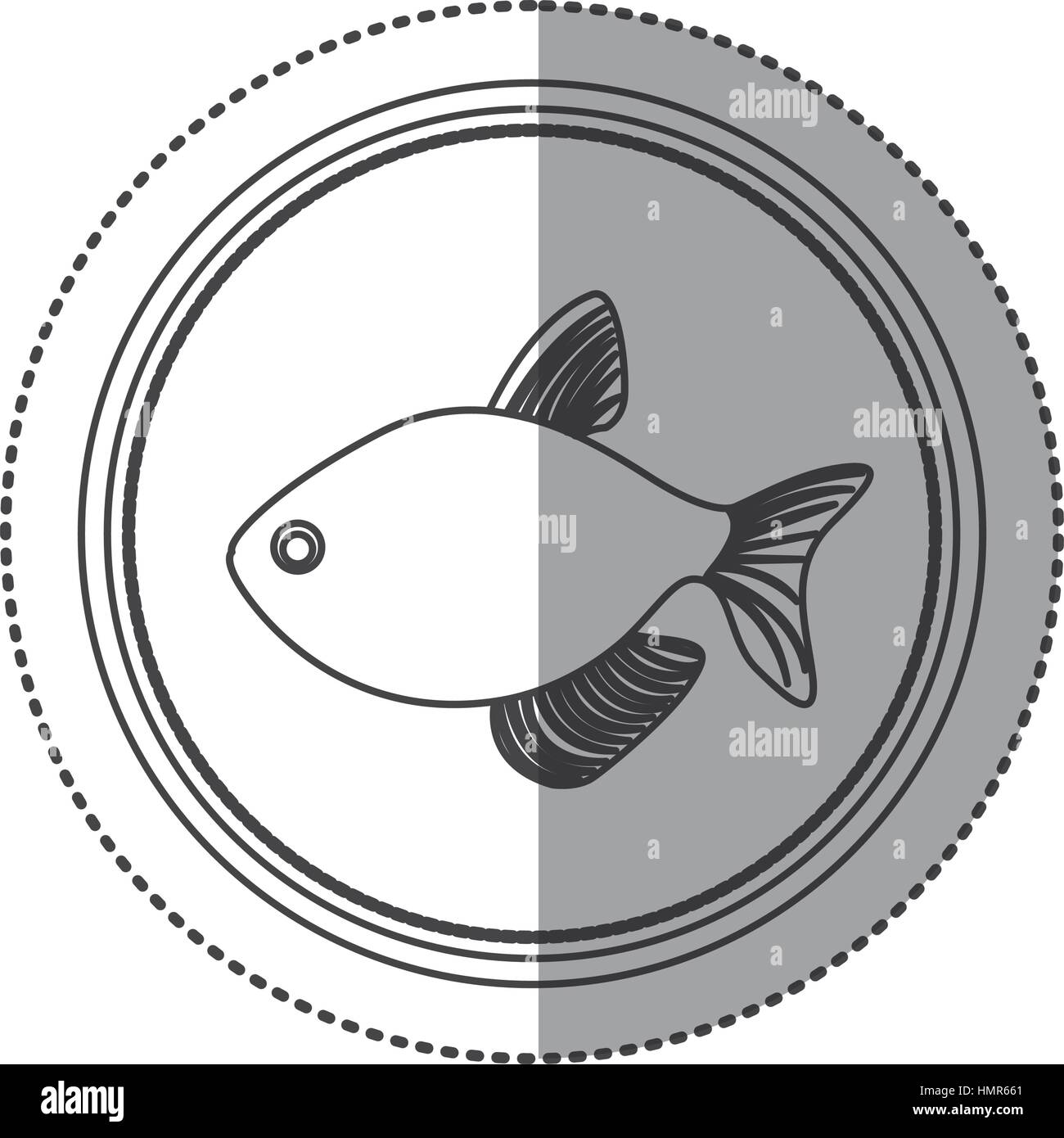 Seafood round stamp Stock Vector Image & Art - Alamy