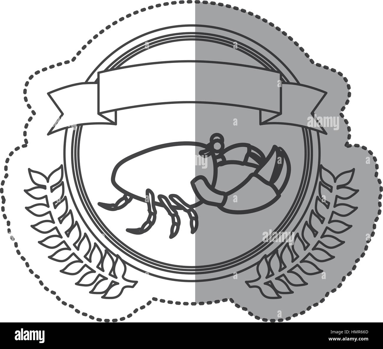 Seafood round stamp Stock Vector Image & Art - Alamy