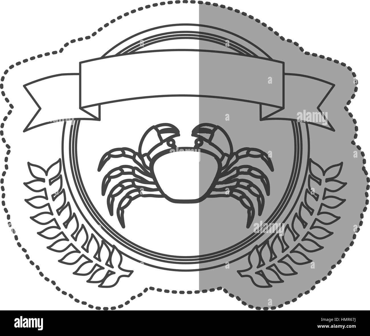 Seafood round stamp Stock Vector Image & Art - Alamy