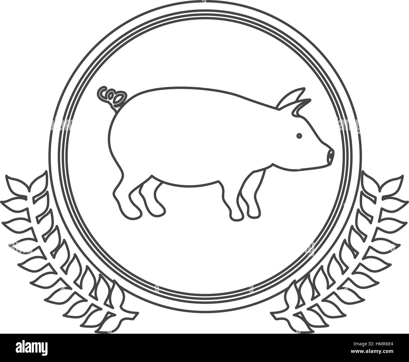 Pork meal symbol Stock Vector Image & Art - Alamy