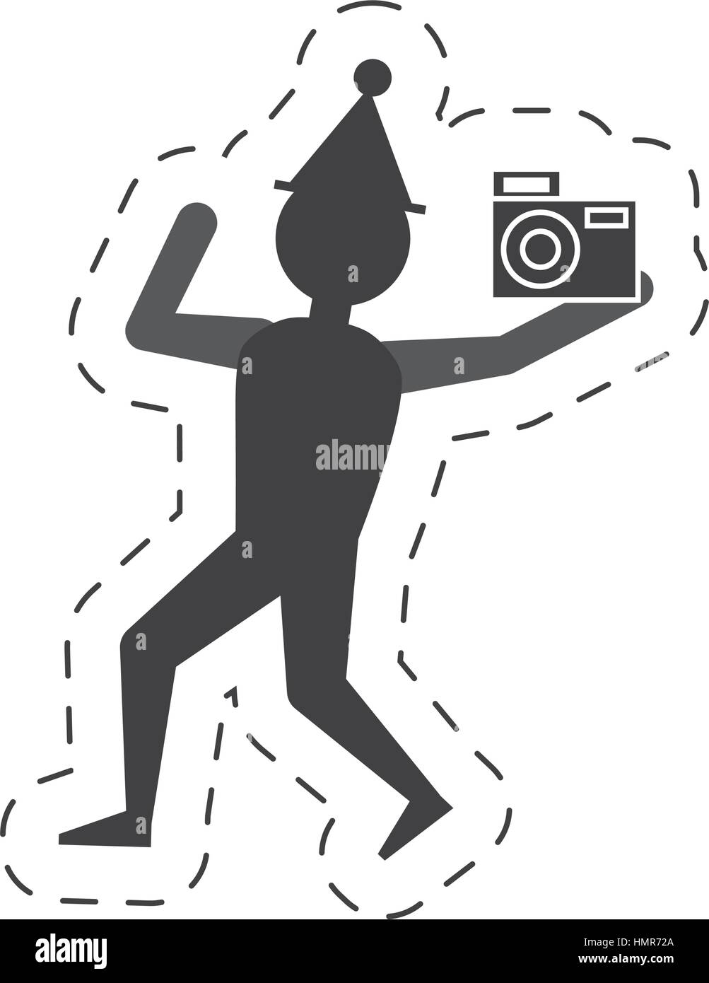 Taking a picture of a view Stock Vector Images - Alamy
