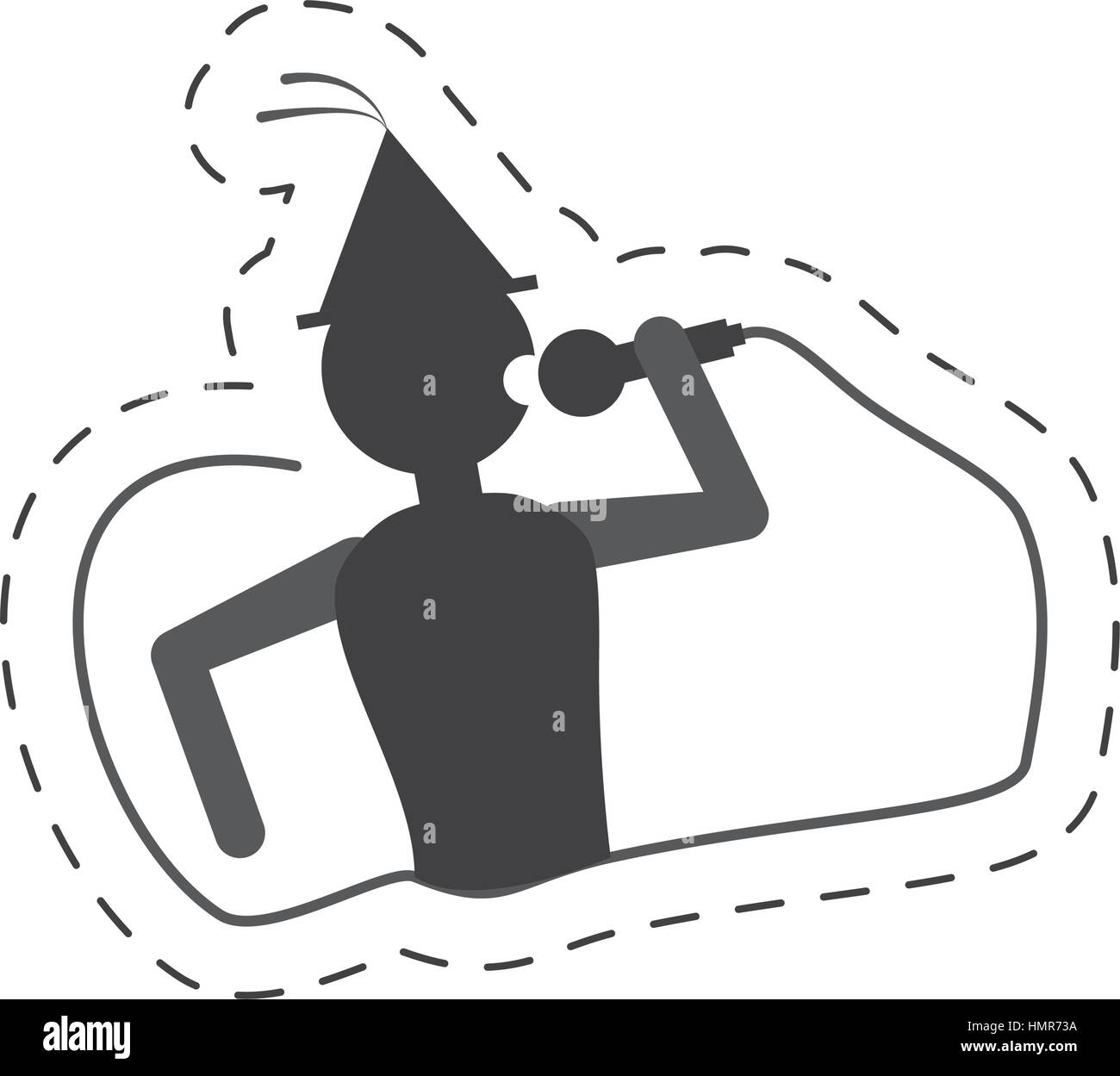 man singing party icon image Stock Vector Image & Art - Alamy