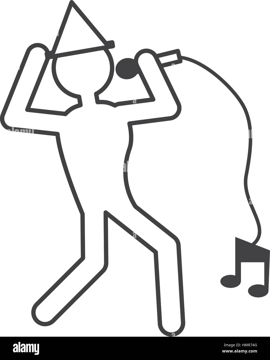 man singing party icon image Stock Vector Image & Art - Alamy