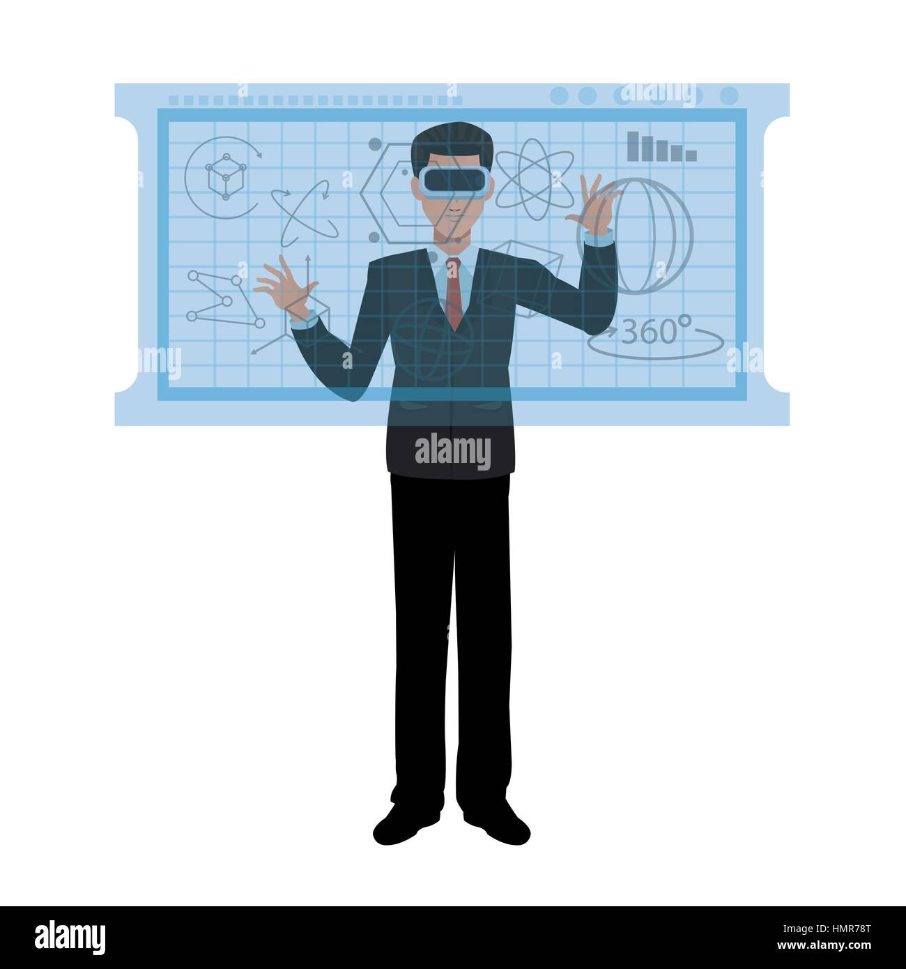 Vr interaction design Stock Vector Images - Alamy