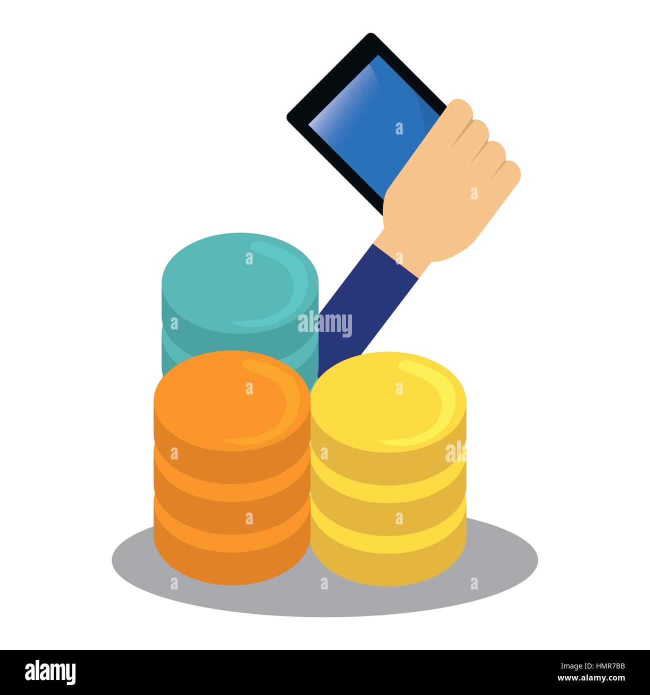 distributed database icon image design Stock Vector Image & Art - Alamy